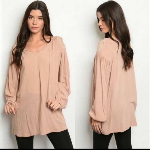 Tops | New Beige Tunic Dress Top | Poshmark